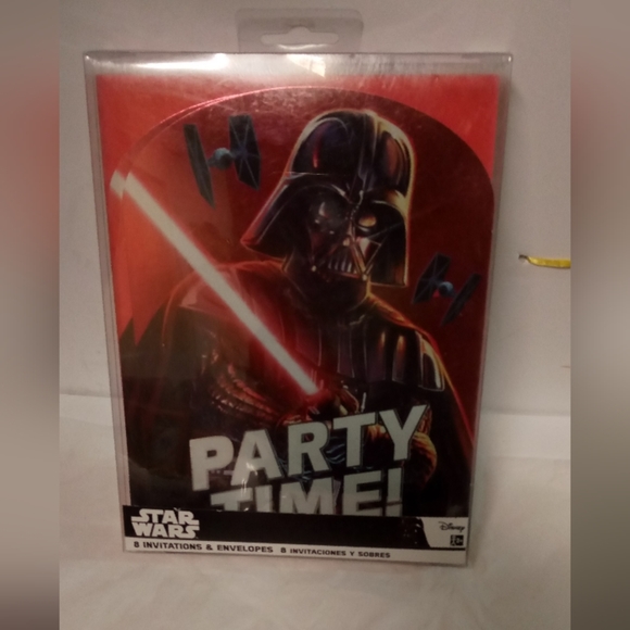 Disney | Party Supplies | 3 Pks Disney Star Wars Party Time Invitations ...